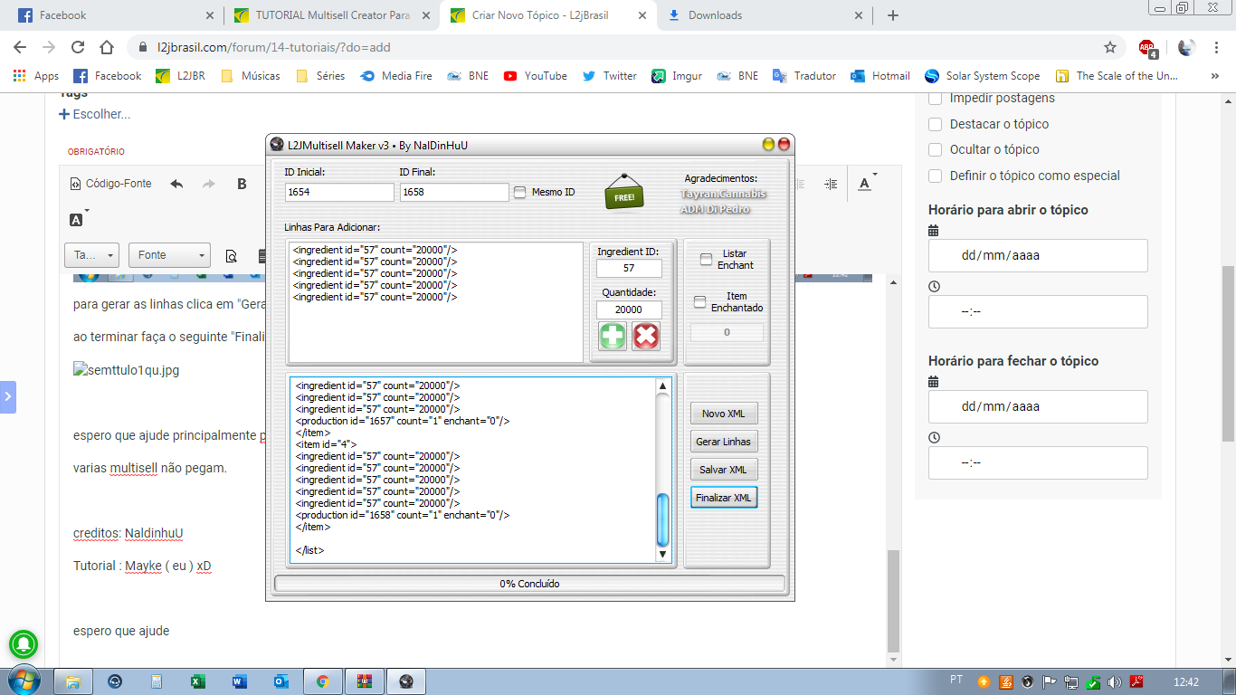 TUTORIAL Multisell Creator Para todas as Cronicas - Tutoriais ...