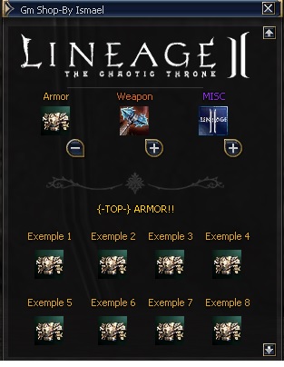 NPC CUSTOM SHOP -aCis - Conteúdo Offline - L2JBrasil - A Maior e mais ...