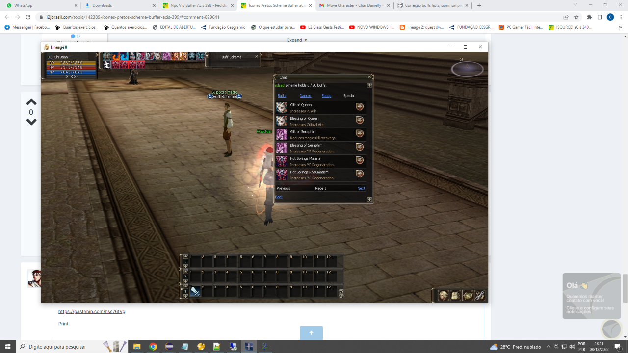 Ícones Pretos Scheme Buffer aCis 399 - Pedidos - L2JBrasil - A Maior e ...