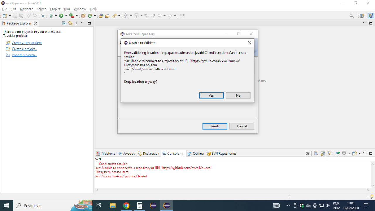 Problemas para baixar link gitHub pelo eclipse. - Dúvidas - L2JBrasil - A Maior e mais antiga ...